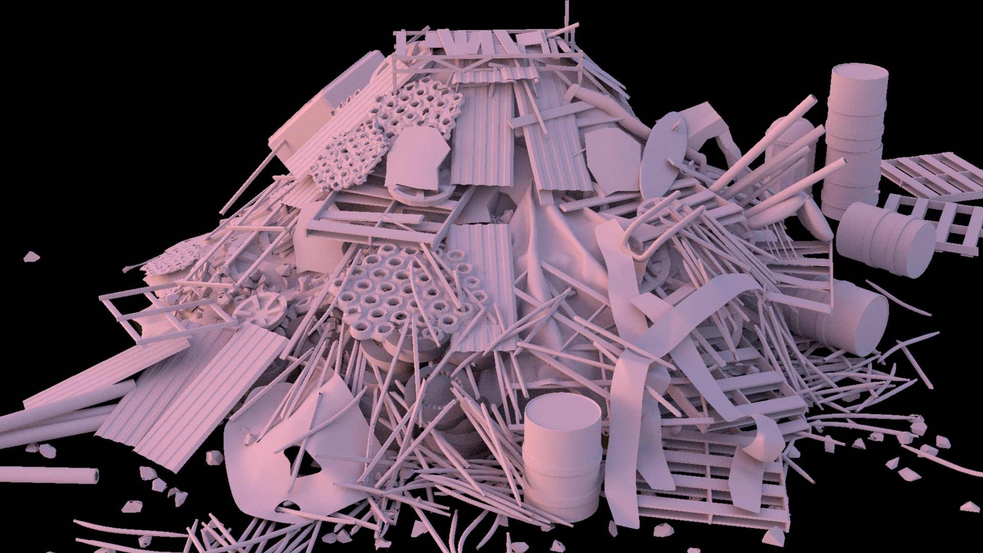 Trash garbage 3D model - TurboSquid 1252238