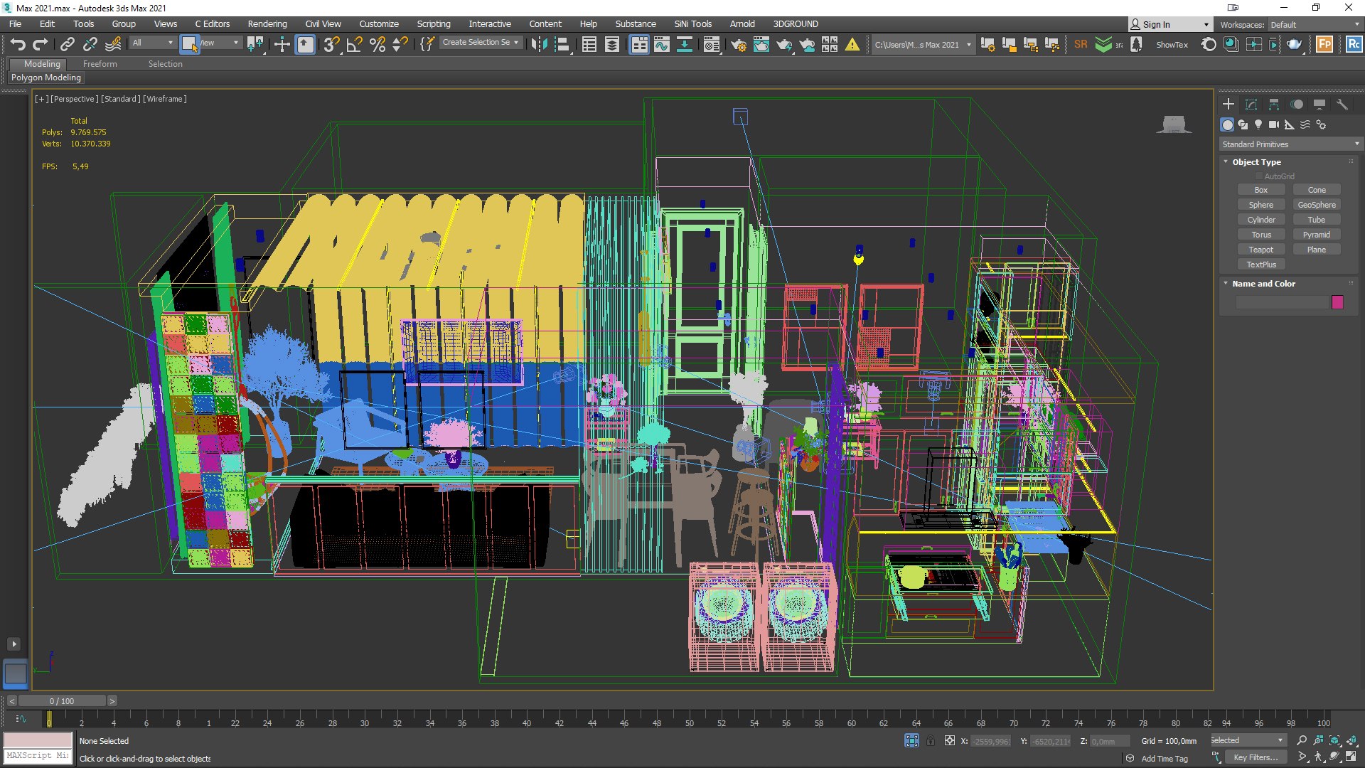 Living Kitchen 03 - Maiholuxury - MAX OBJ FBX SKP Simlab Collada ...