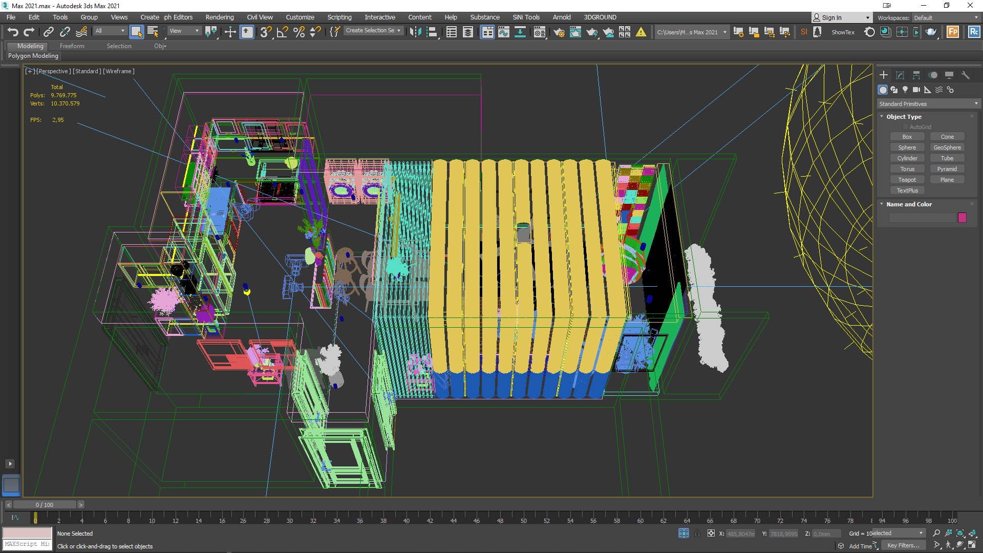 Living Kitchen 03 - Maiholuxury - MAX OBJ FBX SKP Simlab Collada ...