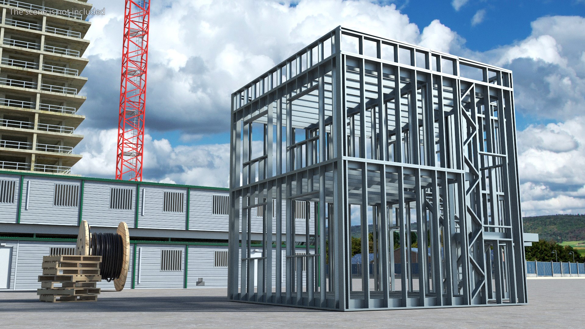 3D Modular Steel Construction Small - TurboSquid 2291268