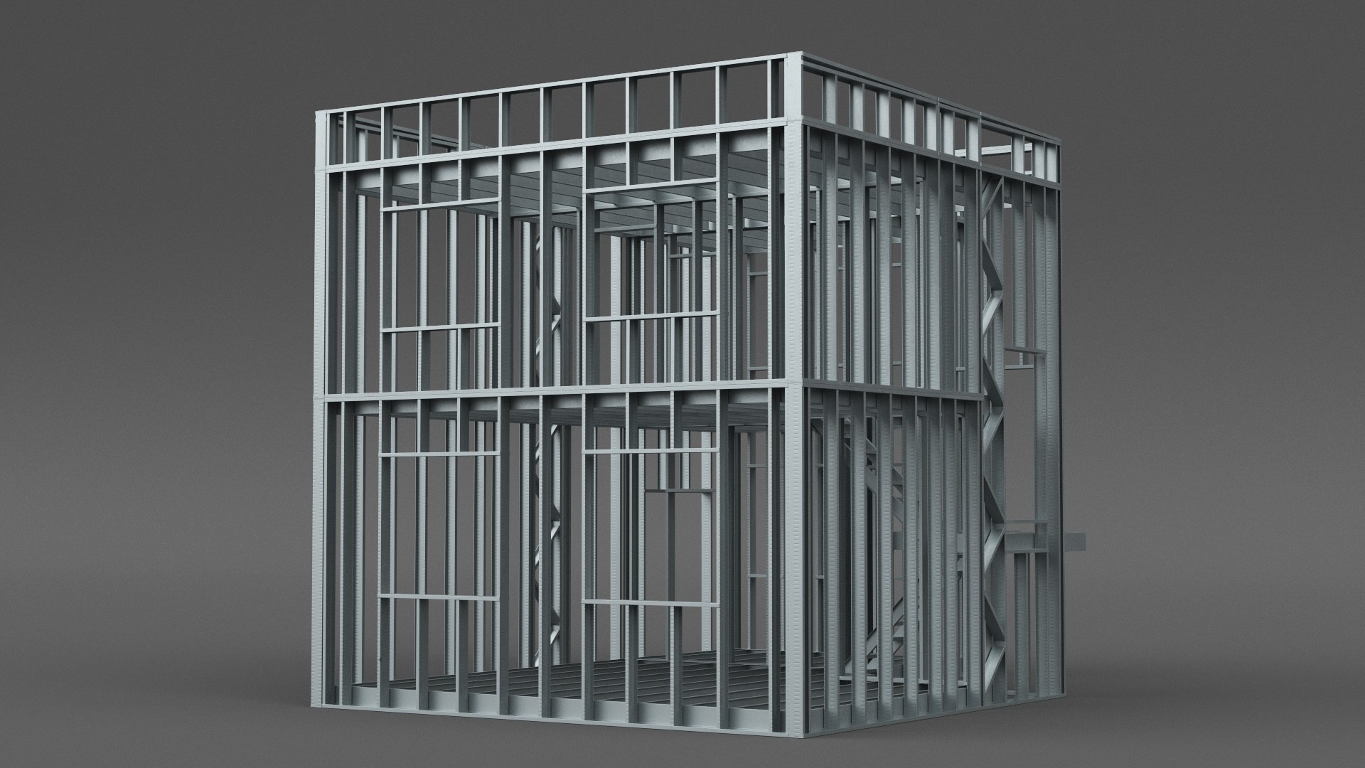 3D Modular Steel Construction Small - TurboSquid 2291268