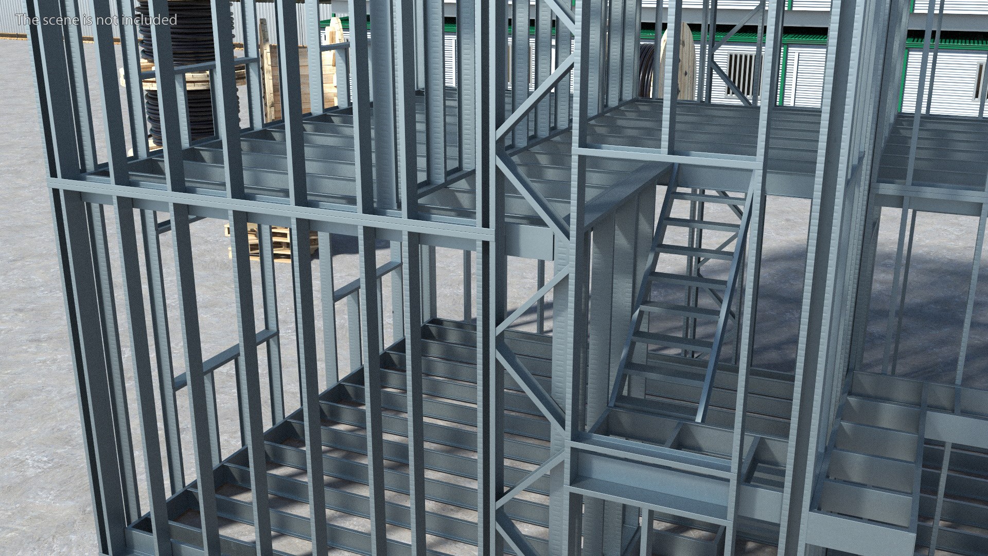 3D Modular Steel Construction Small - TurboSquid 2291268