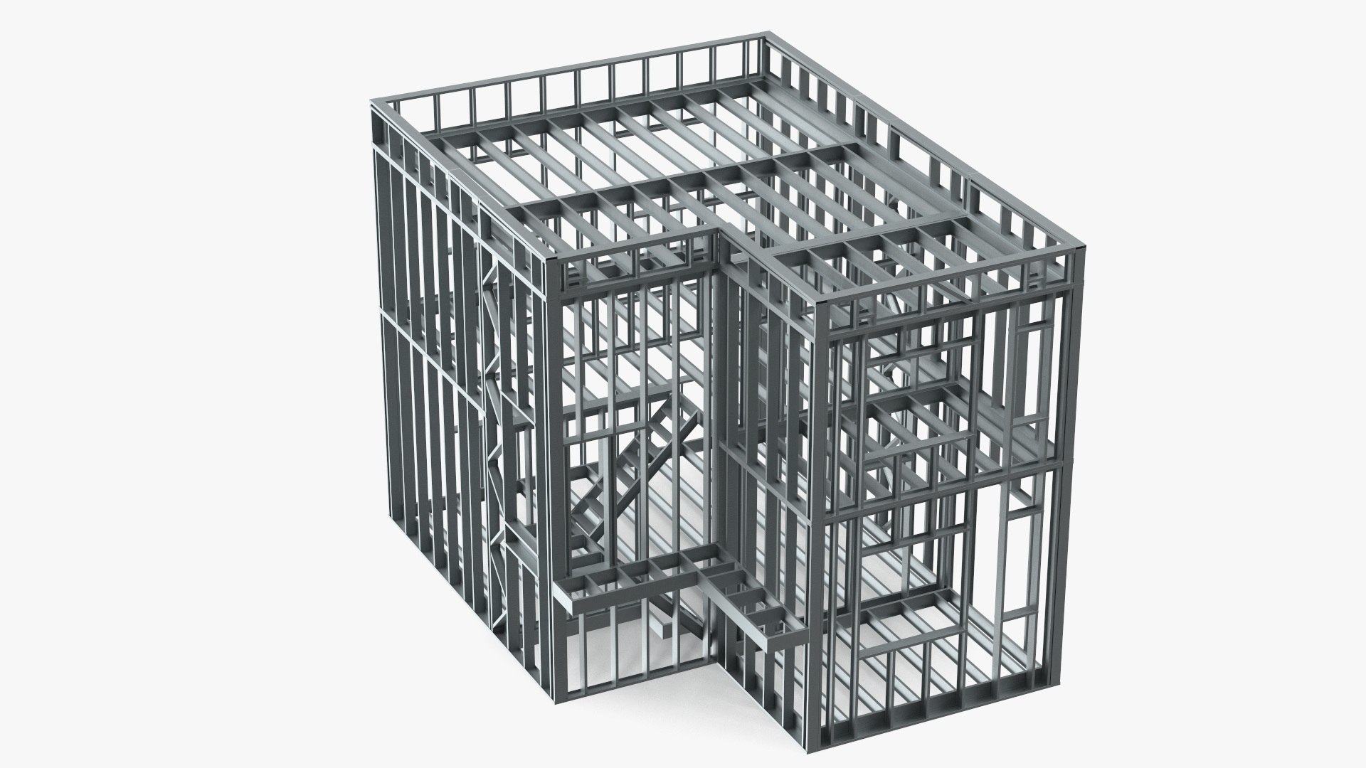 3D Modular Steel Construction Small - TurboSquid 2291268