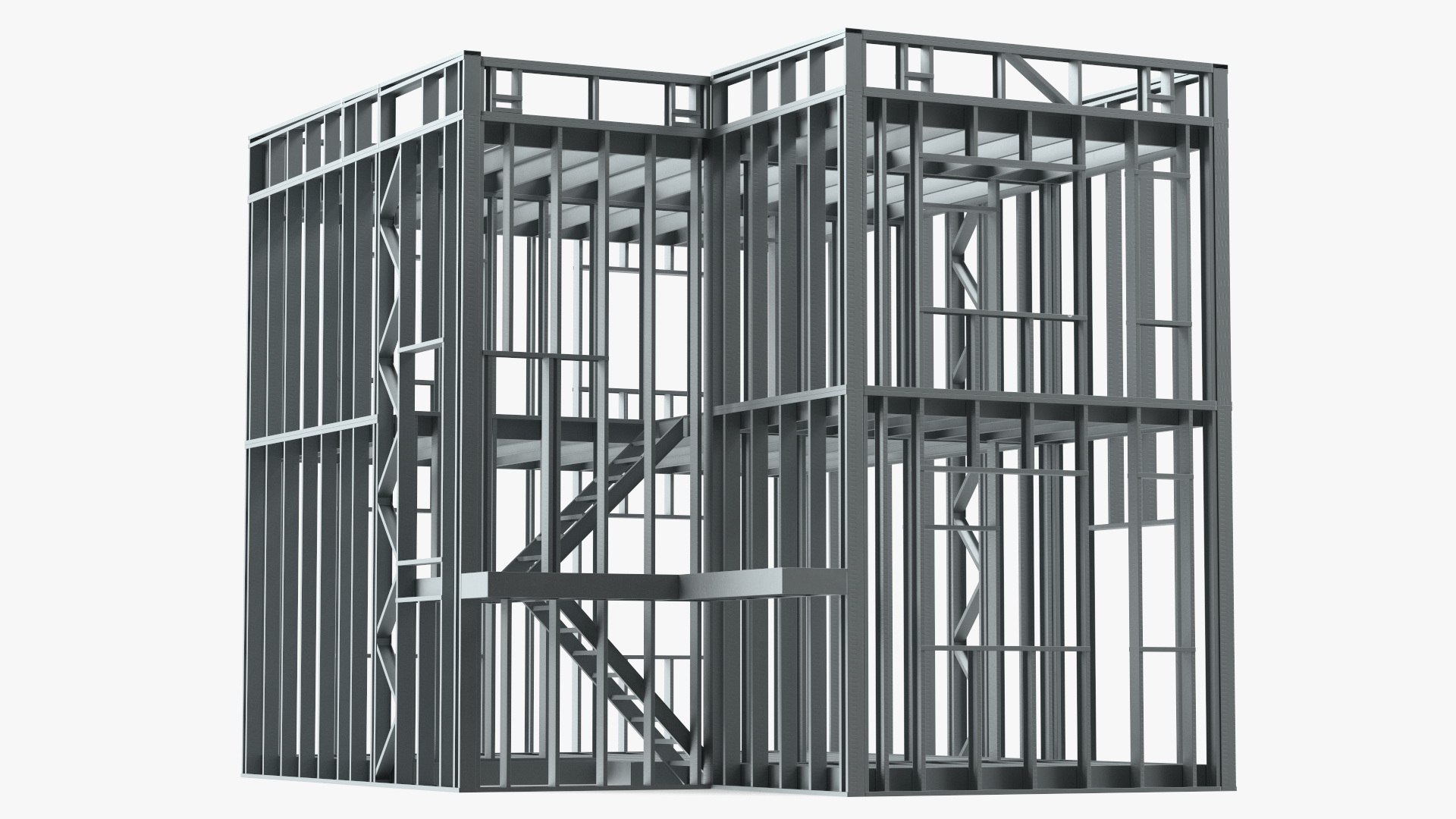 3D Modular Steel Construction Small - TurboSquid 2291268