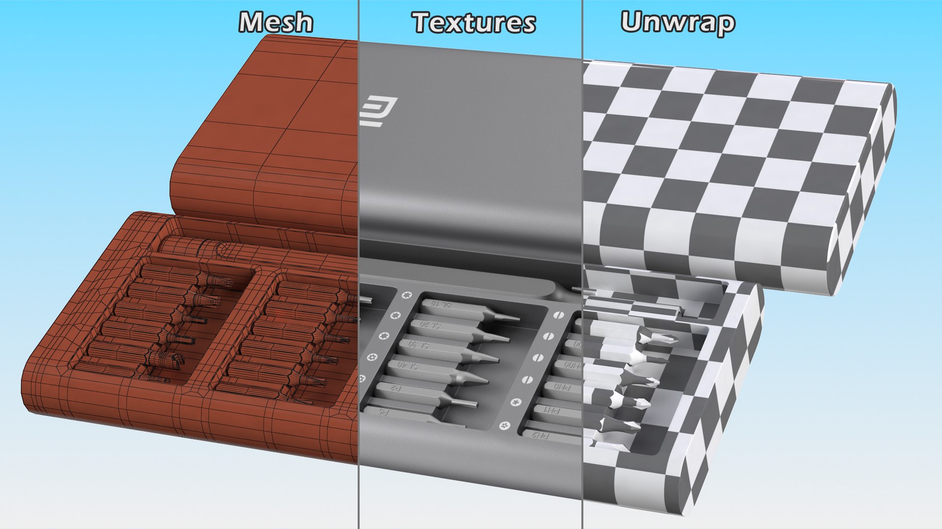 Mi Precision Screwdriver Set Open 3D model - TurboSquid 2170072