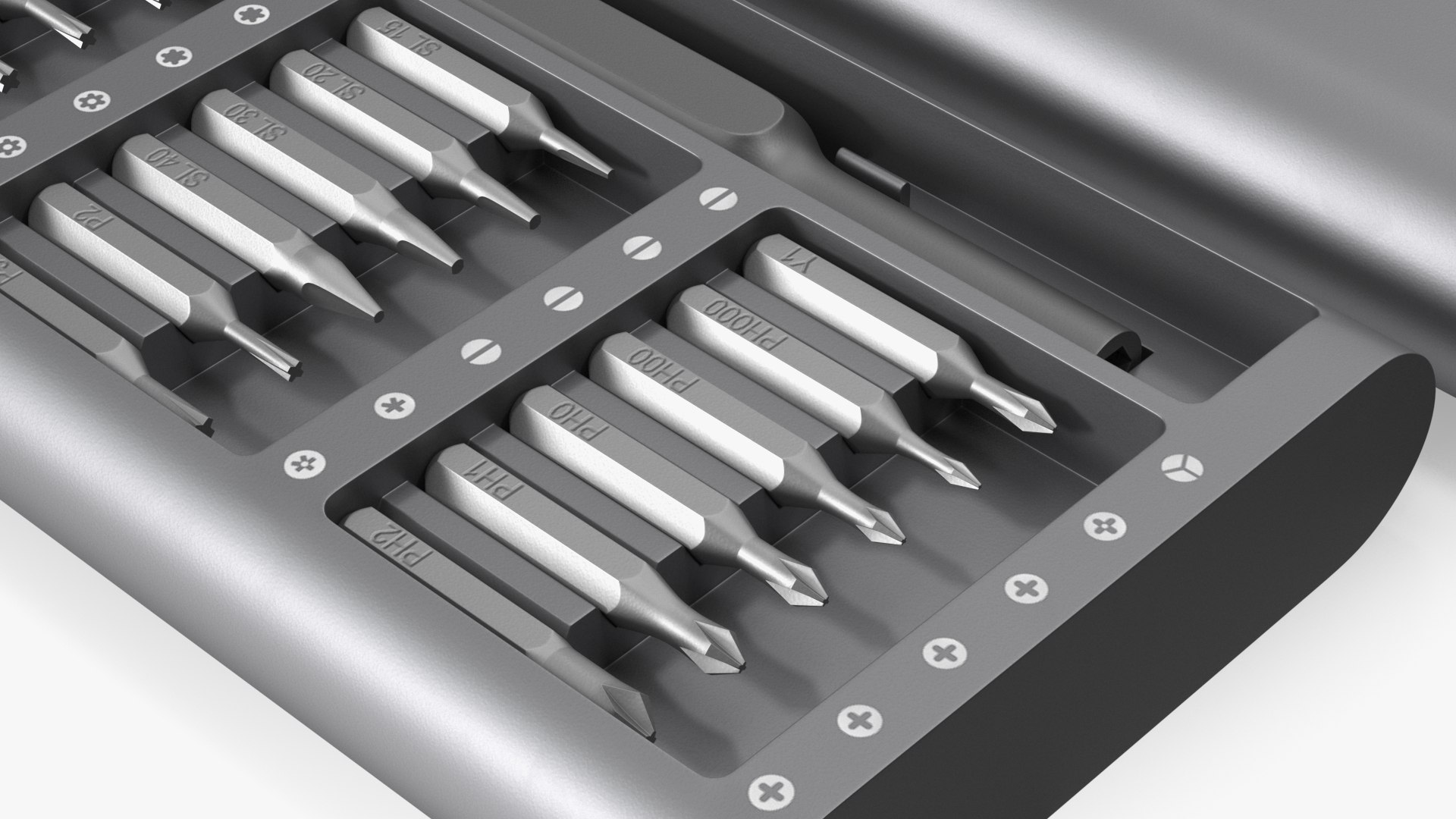 Mi Precision Screwdriver Set Open 3D model - TurboSquid 2170072