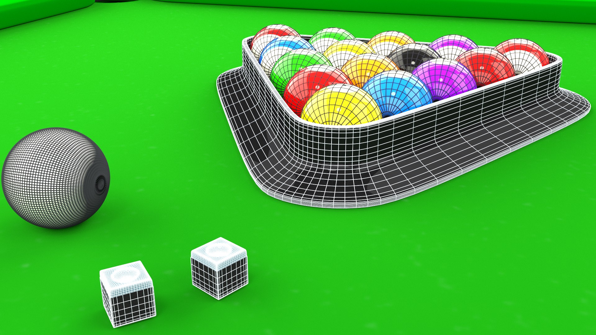 Pool table 3D model - TurboSquid 1168103