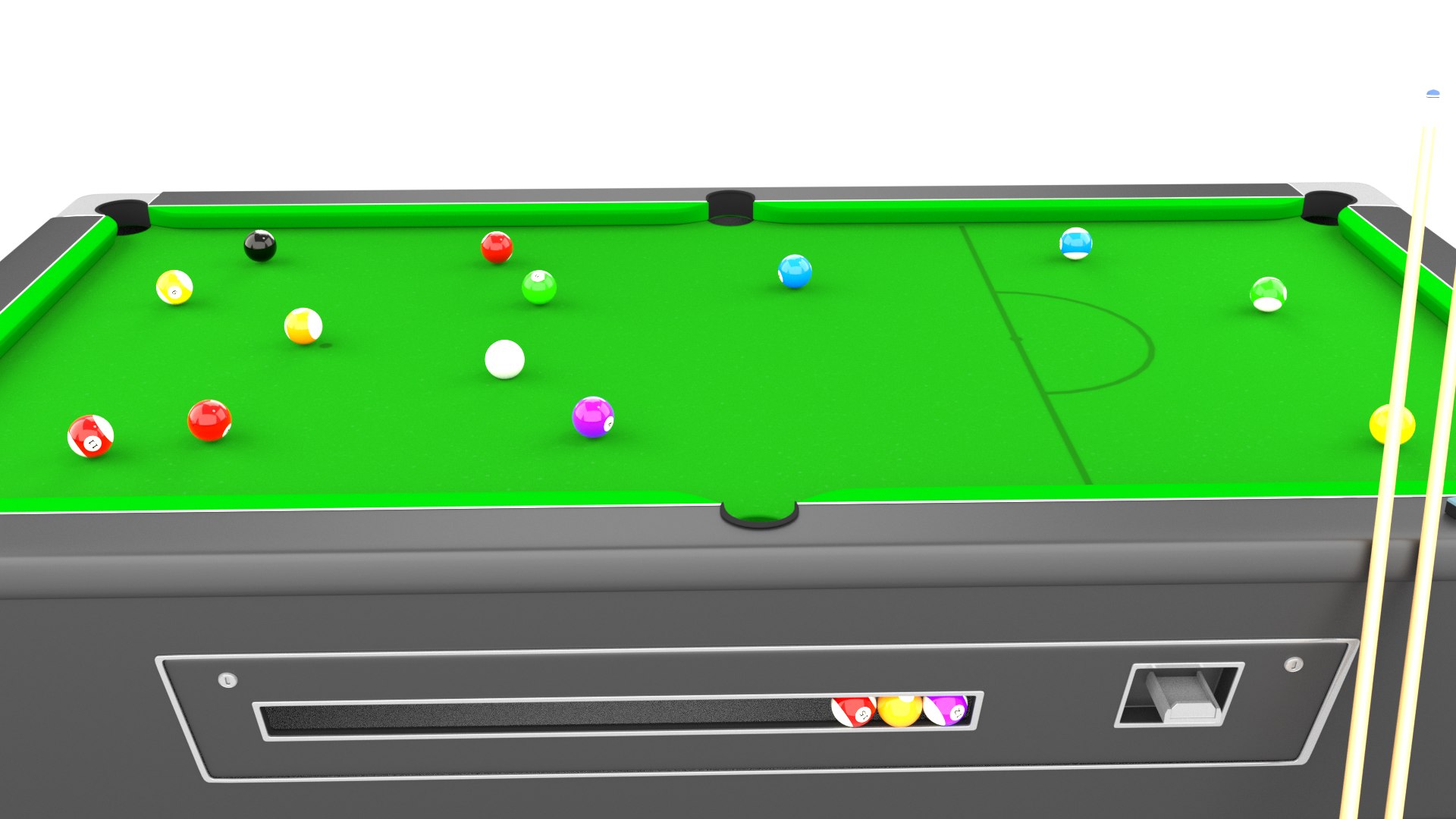 Pool table 3D model - TurboSquid 1168103