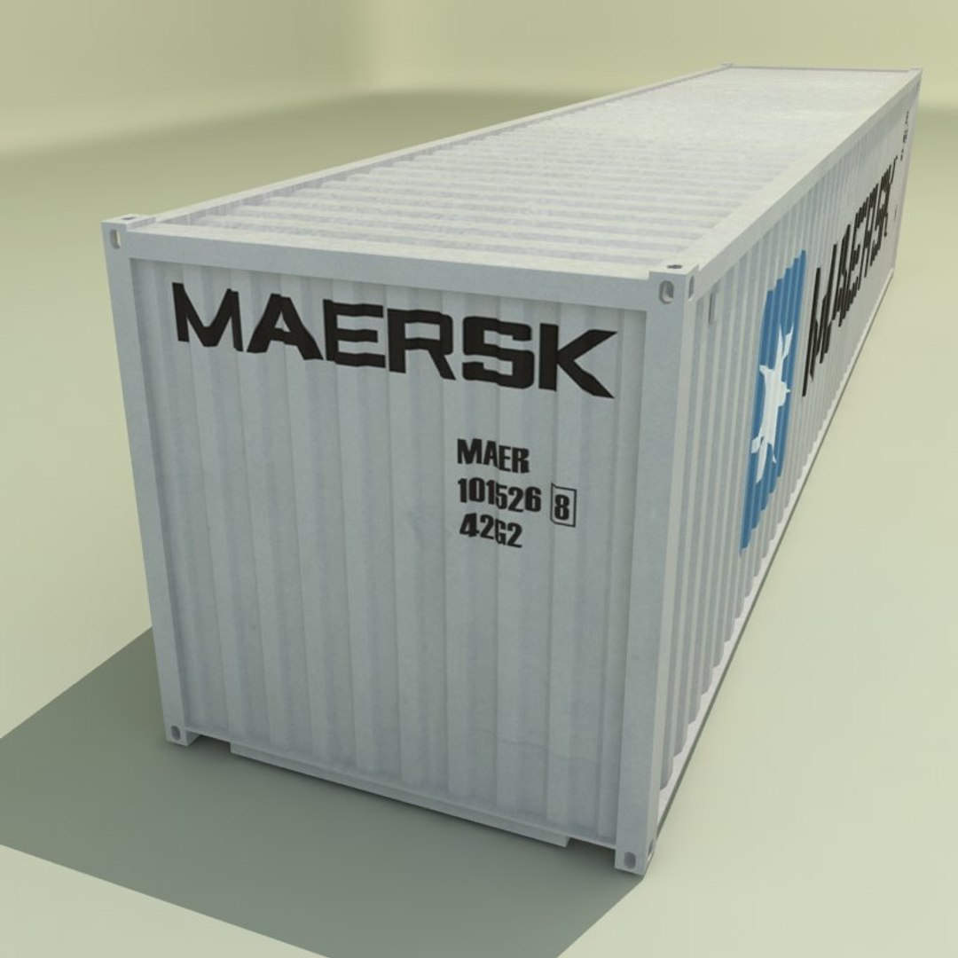 Iso 40 Ft Container 3d Model