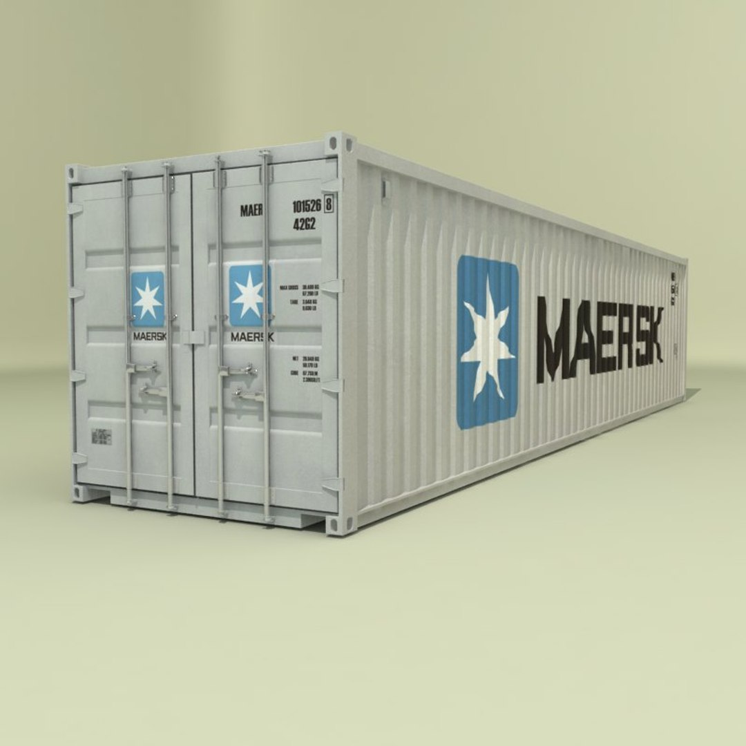 Iso 40 Ft Container 3d Model