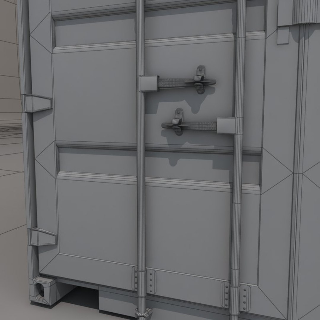 Iso 40 Ft Container 3d Model