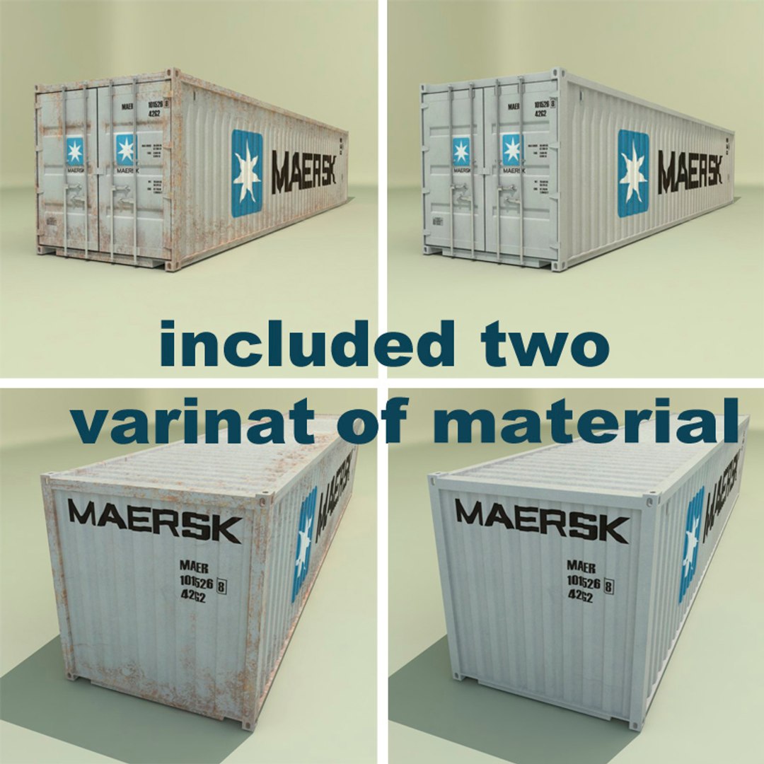 Iso 40 Ft Container 3d Model