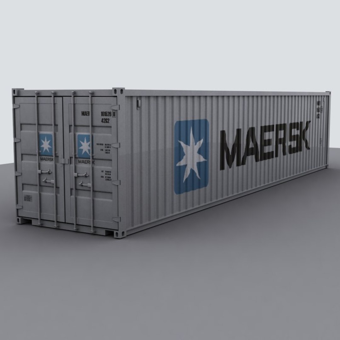 Iso 40 Ft Container 3d Model