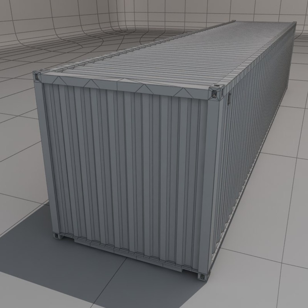 Iso 40 Ft Container 3d Model
