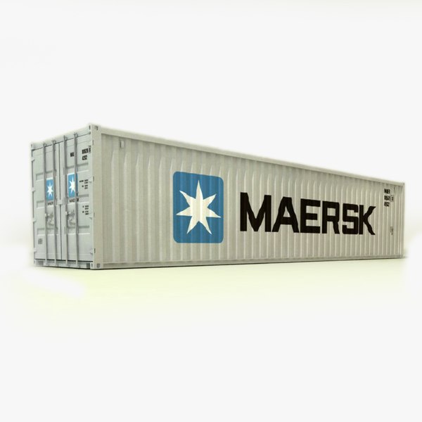 iso 40 ft container 3d model
