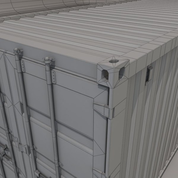 iso 40 ft container 3d model