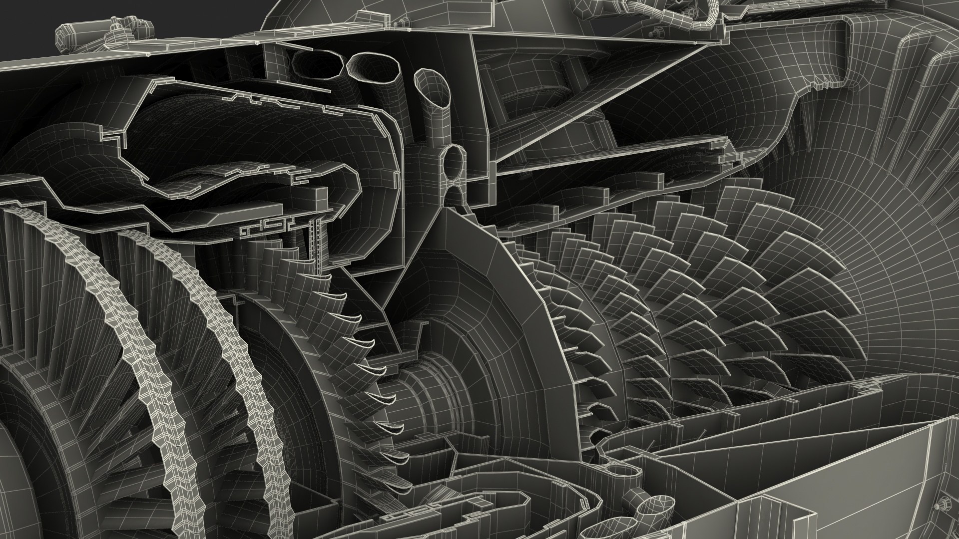 3D pt6c-67c turboshaft slice engine - TurboSquid 1612650