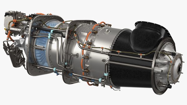 3D pt6c-67c turboshaft slice engine - TurboSquid 1612650