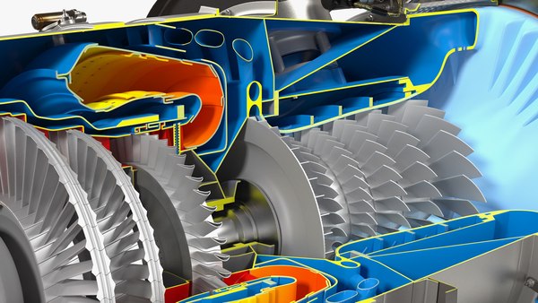 3D pt6c-67c turboshaft slice engine - TurboSquid 1612650