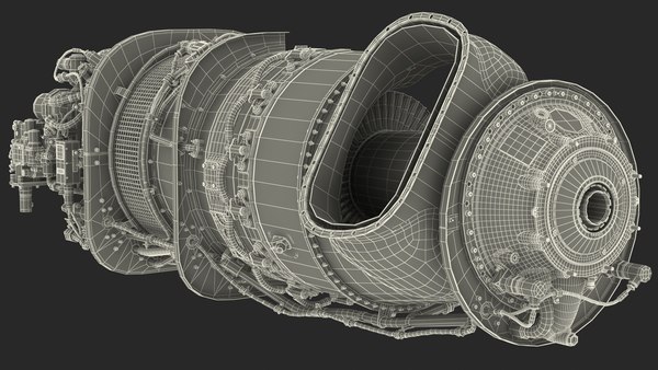 3D pt6c-67c turboshaft slice engine - TurboSquid 1612650