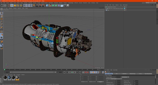 3D pt6c-67c turboshaft slice engine - TurboSquid 1612650