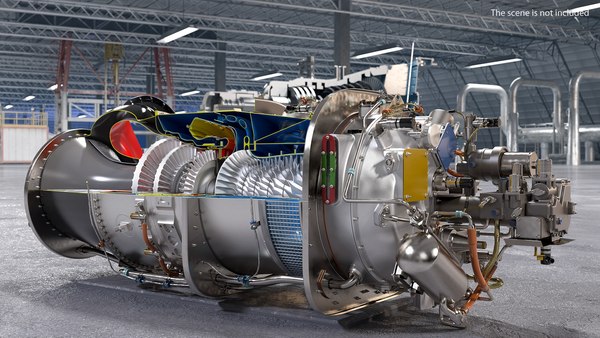 3D pt6c-67c turboshaft slice engine - TurboSquid 1612650