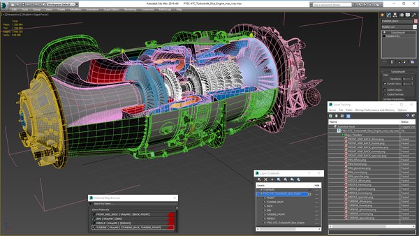 3D pt6c-67c turboshaft slice engine - TurboSquid 1612650