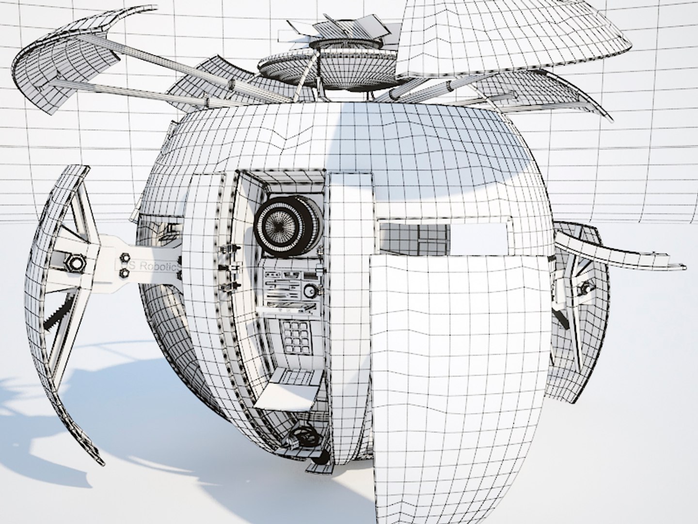 3d model sphere robot