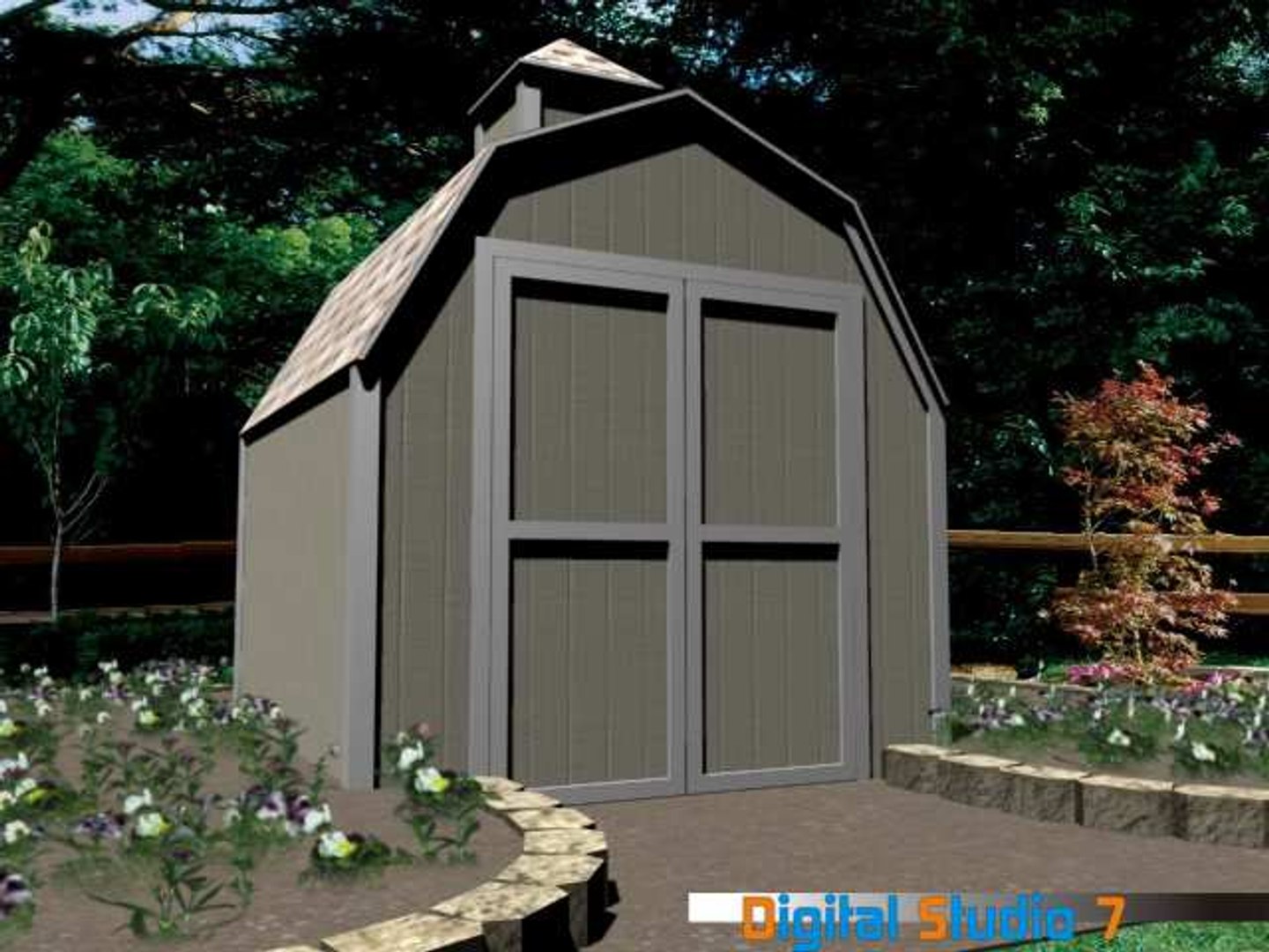 Storage Shed 3d Model