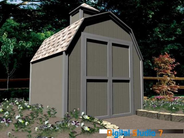 storage shed 3d model