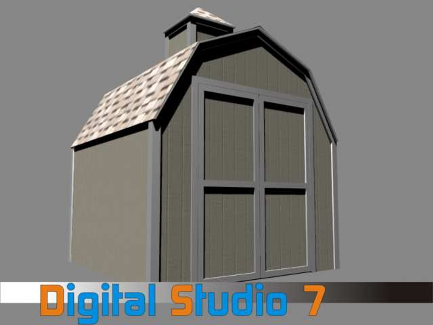 Storage Shed 3d Model