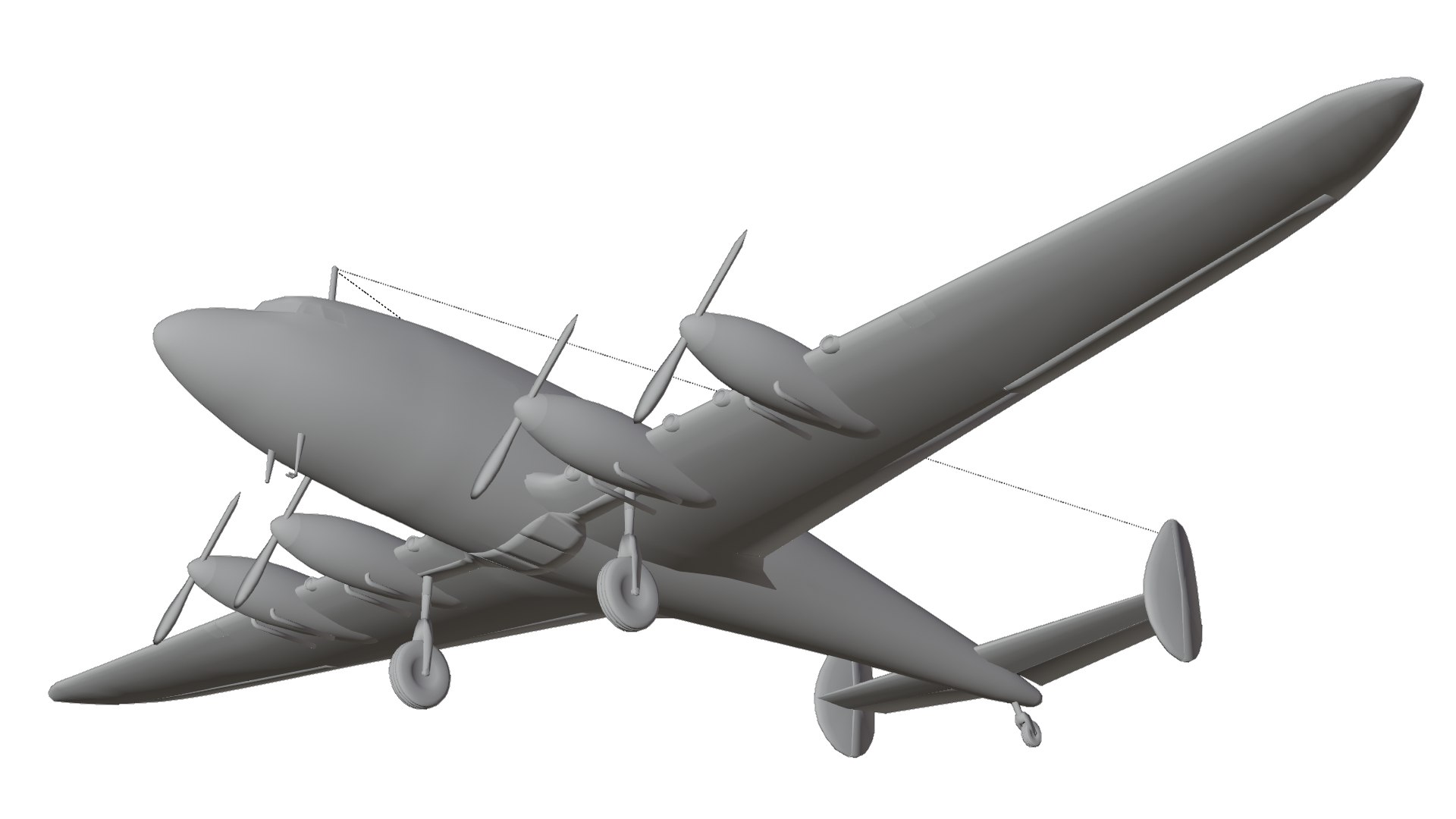 3D DeHavilland DH-91 - TurboSquid 2240193