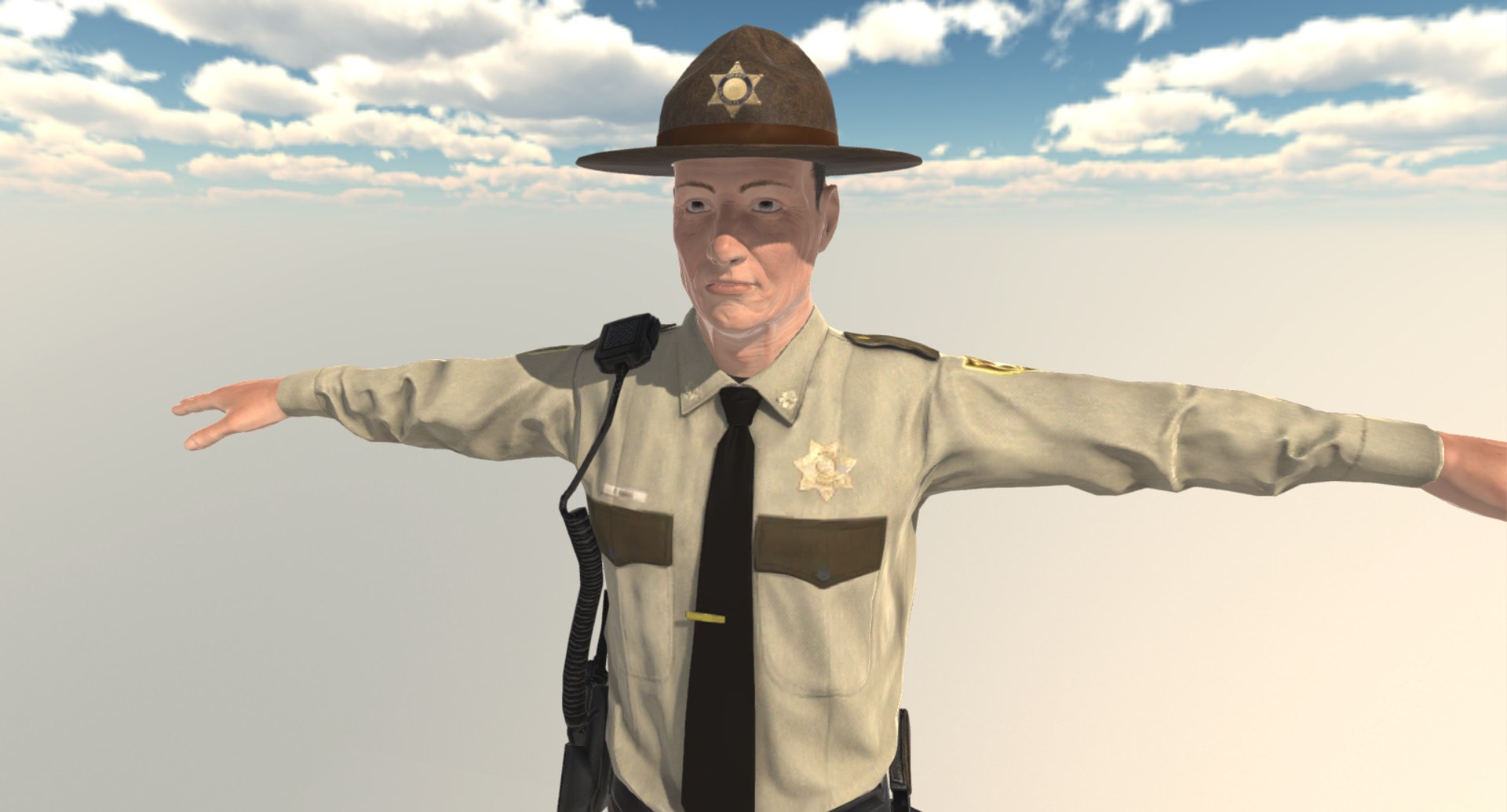 3d Sheriff Man