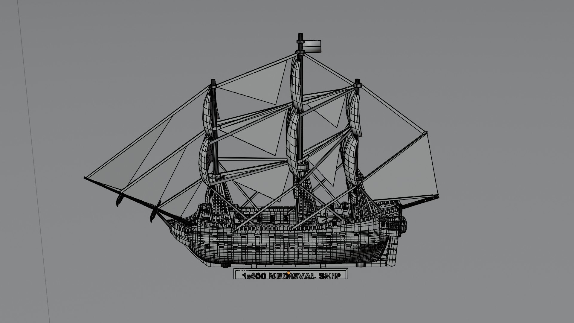3D Medieval Ship Model - TurboSquid 2291941