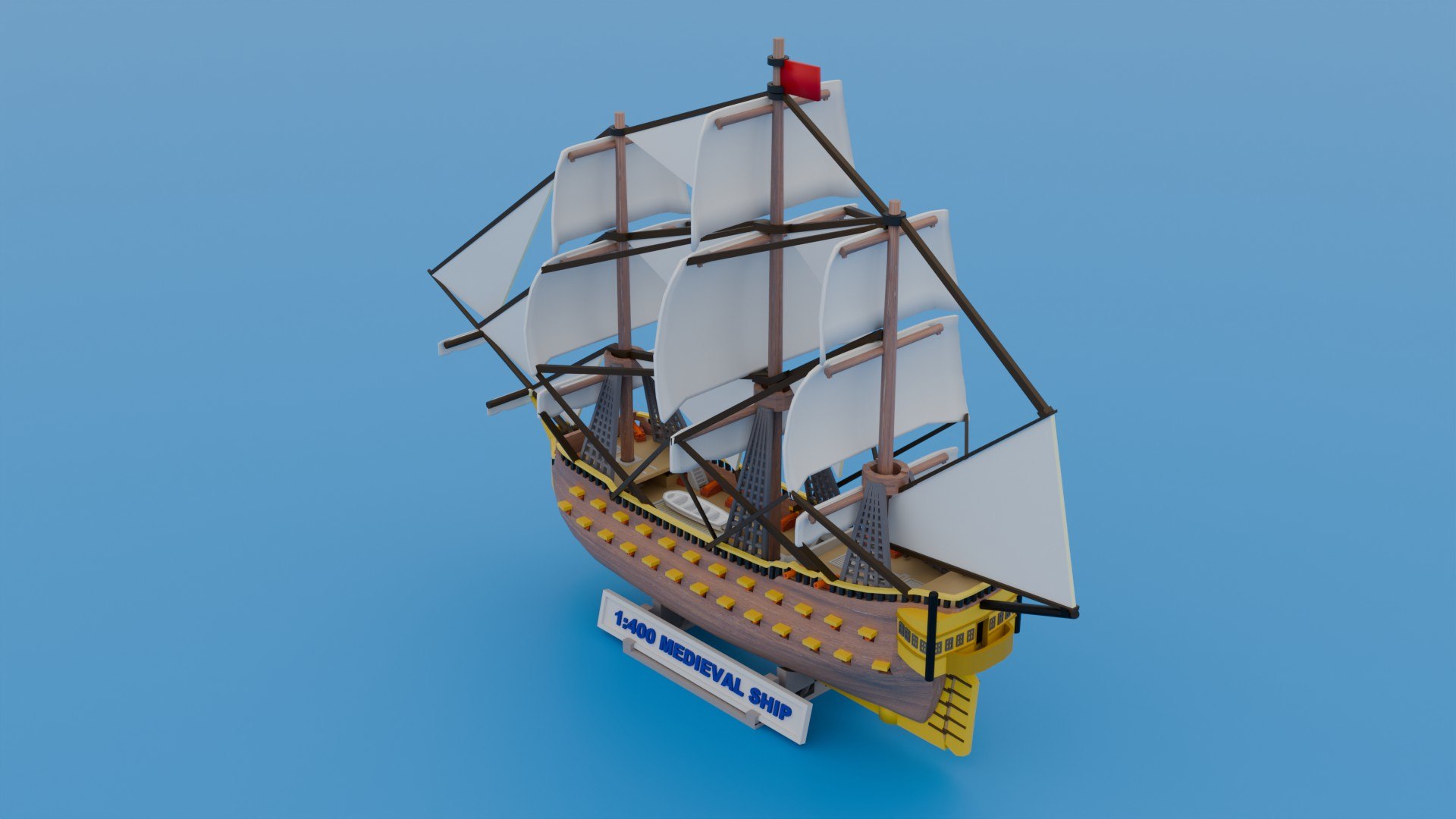 3D Medieval Ship Model - TurboSquid 2291941
