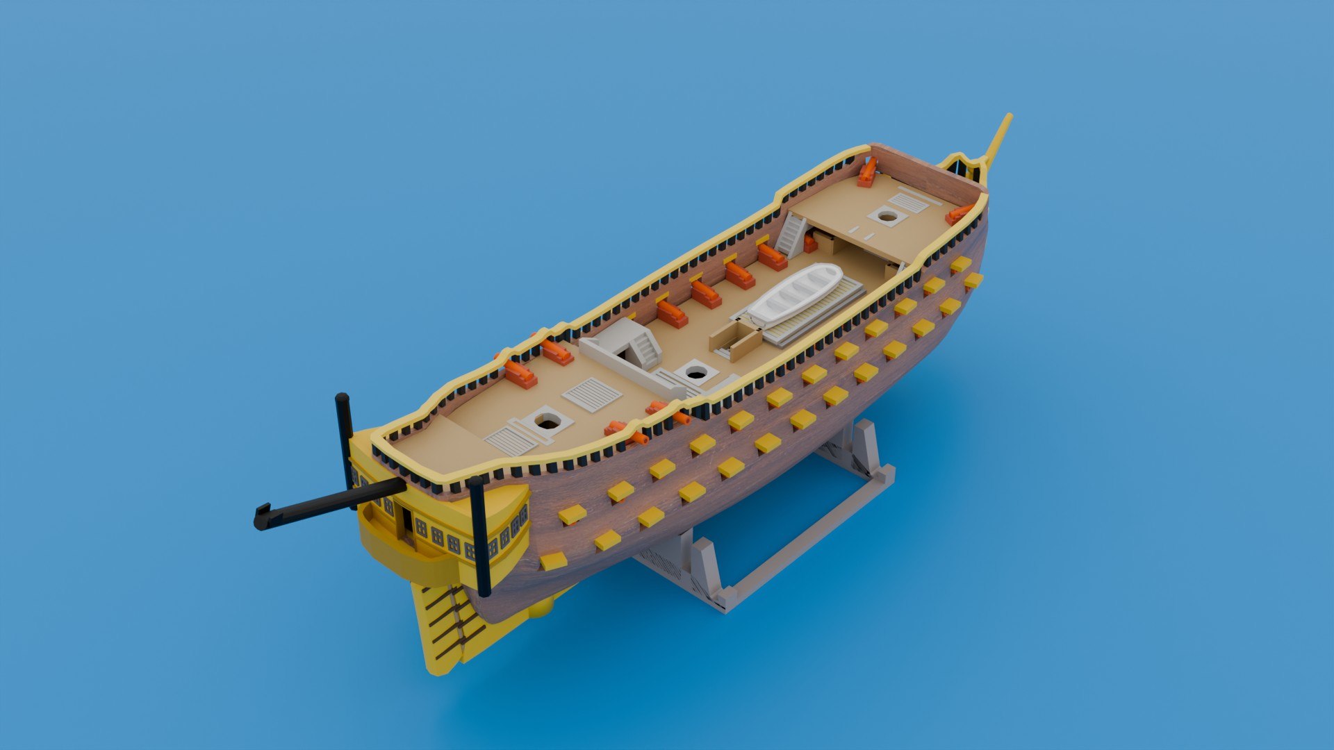 3D Medieval Ship Model - TurboSquid 2291941