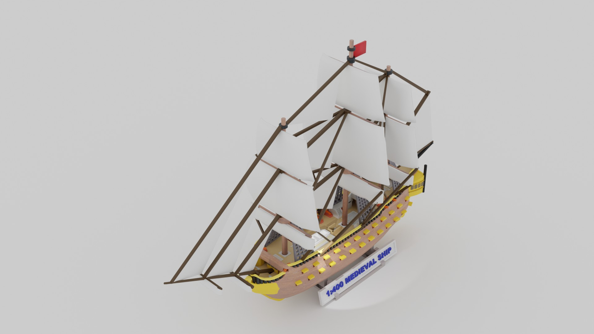 3D Medieval Ship Model - TurboSquid 2291941