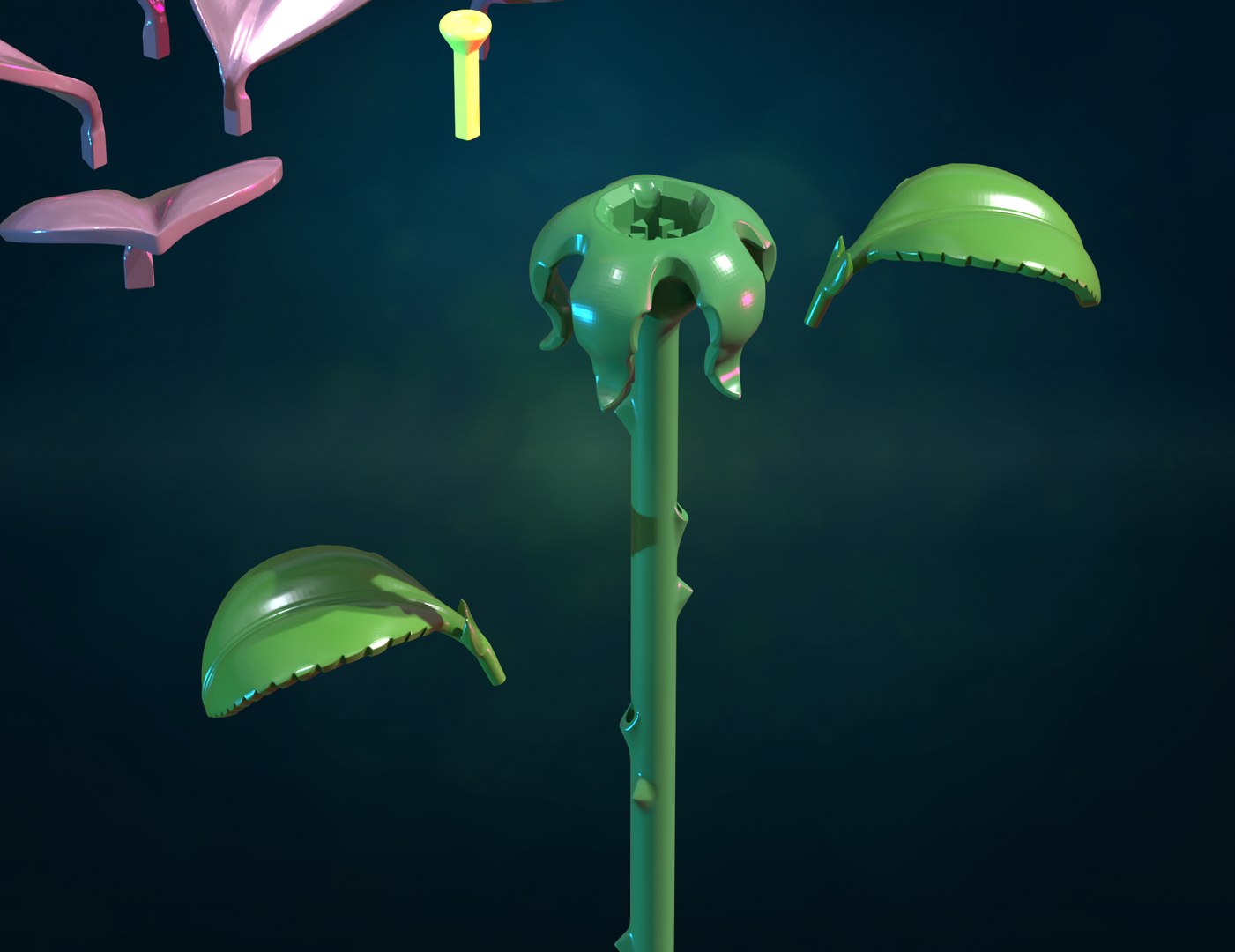 3D Model Rose Assembly II Printable - TurboSquid 2379998