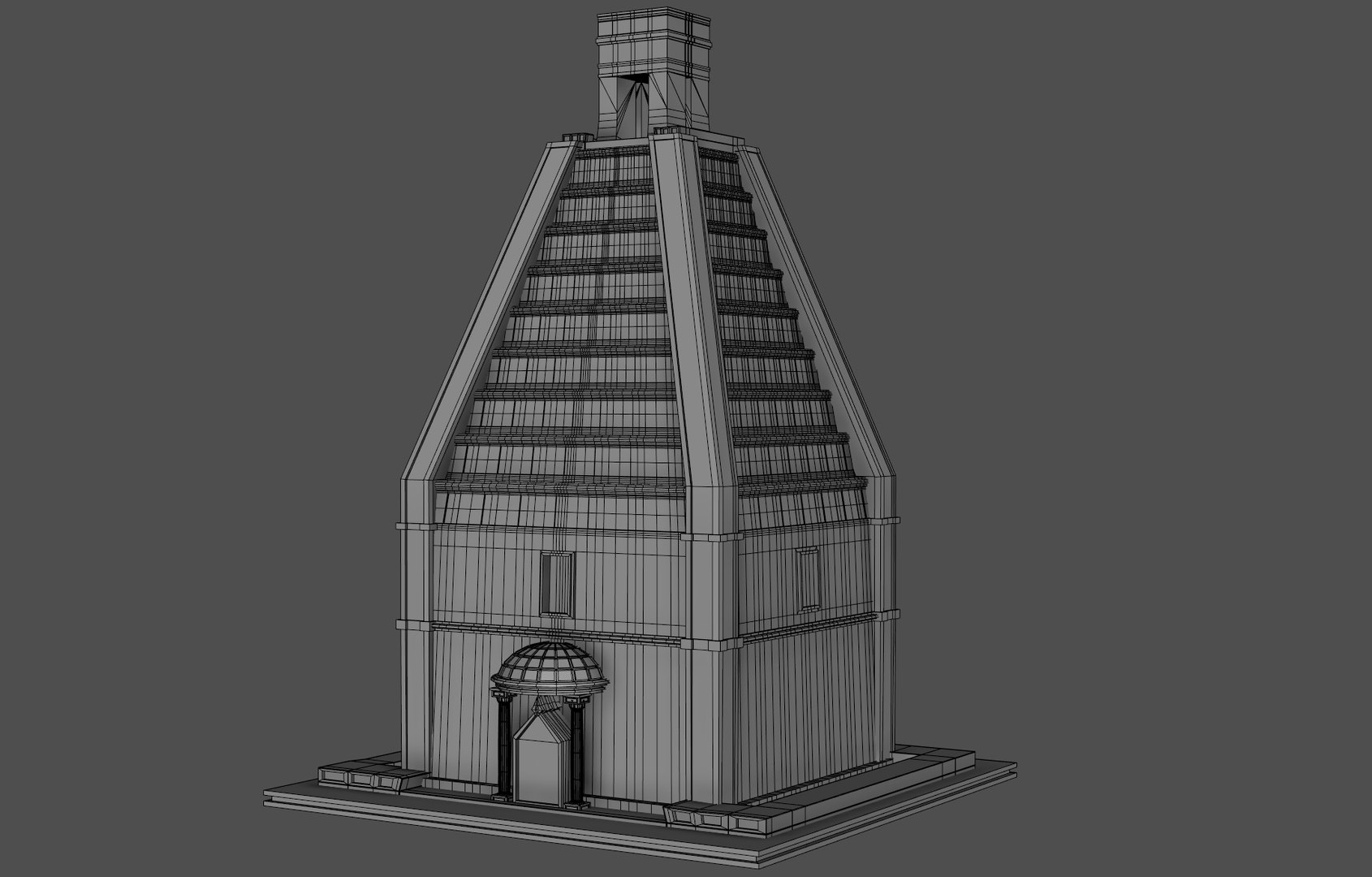 3D Model Egyptian Pyramid Building - TurboSquid 2035218