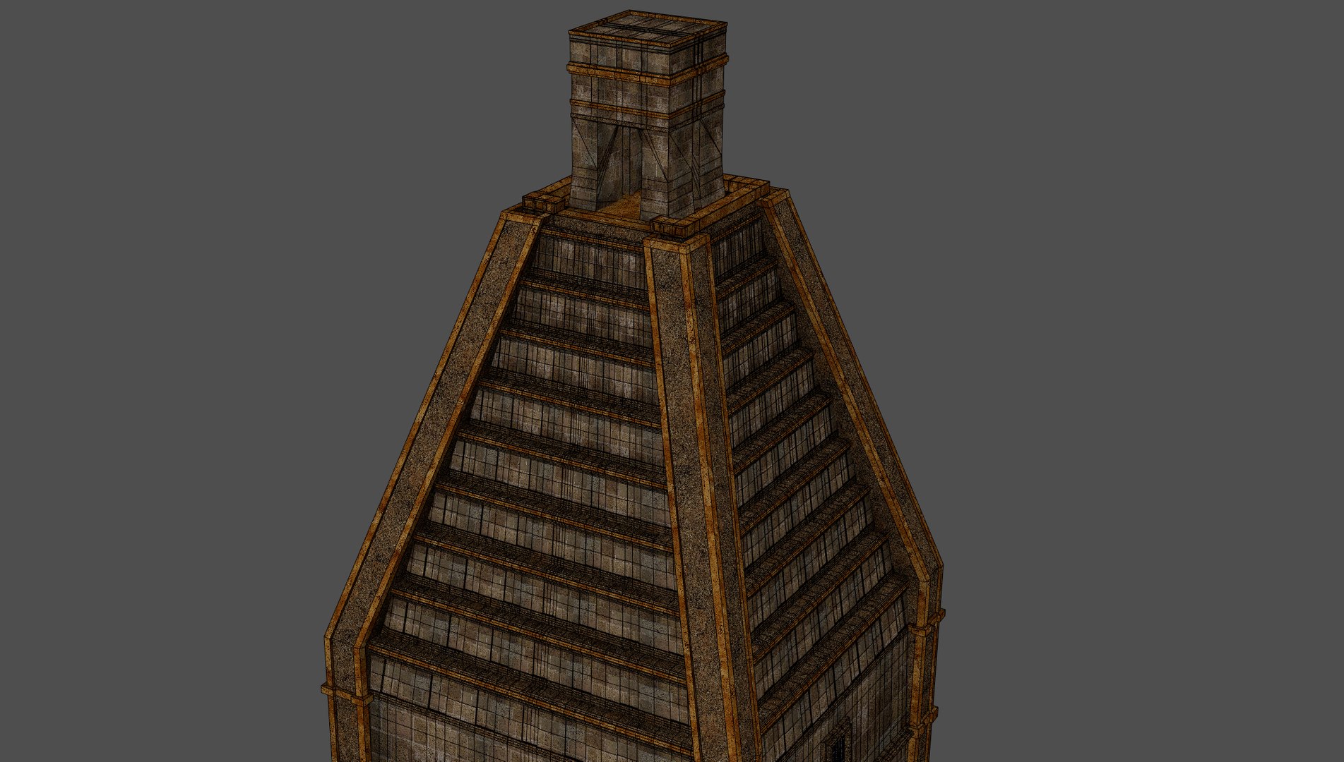 3D Model Egyptian Pyramid Building - TurboSquid 2035218