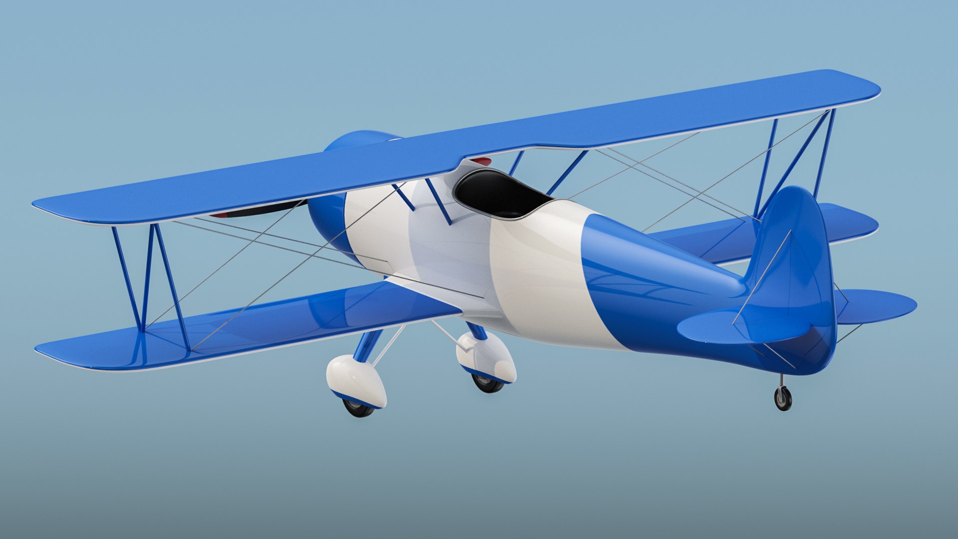 Biplane 03 Model - TurboSquid 1828017