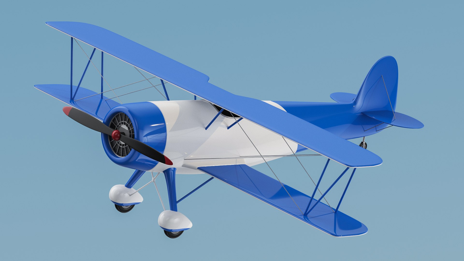 Biplane 03 Model - TurboSquid 1828017