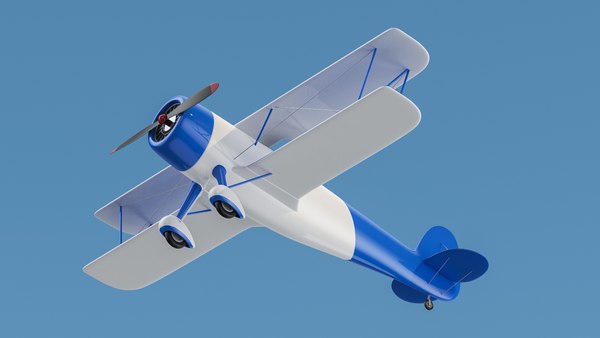 Biplane 03 model - TurboSquid 1828017
