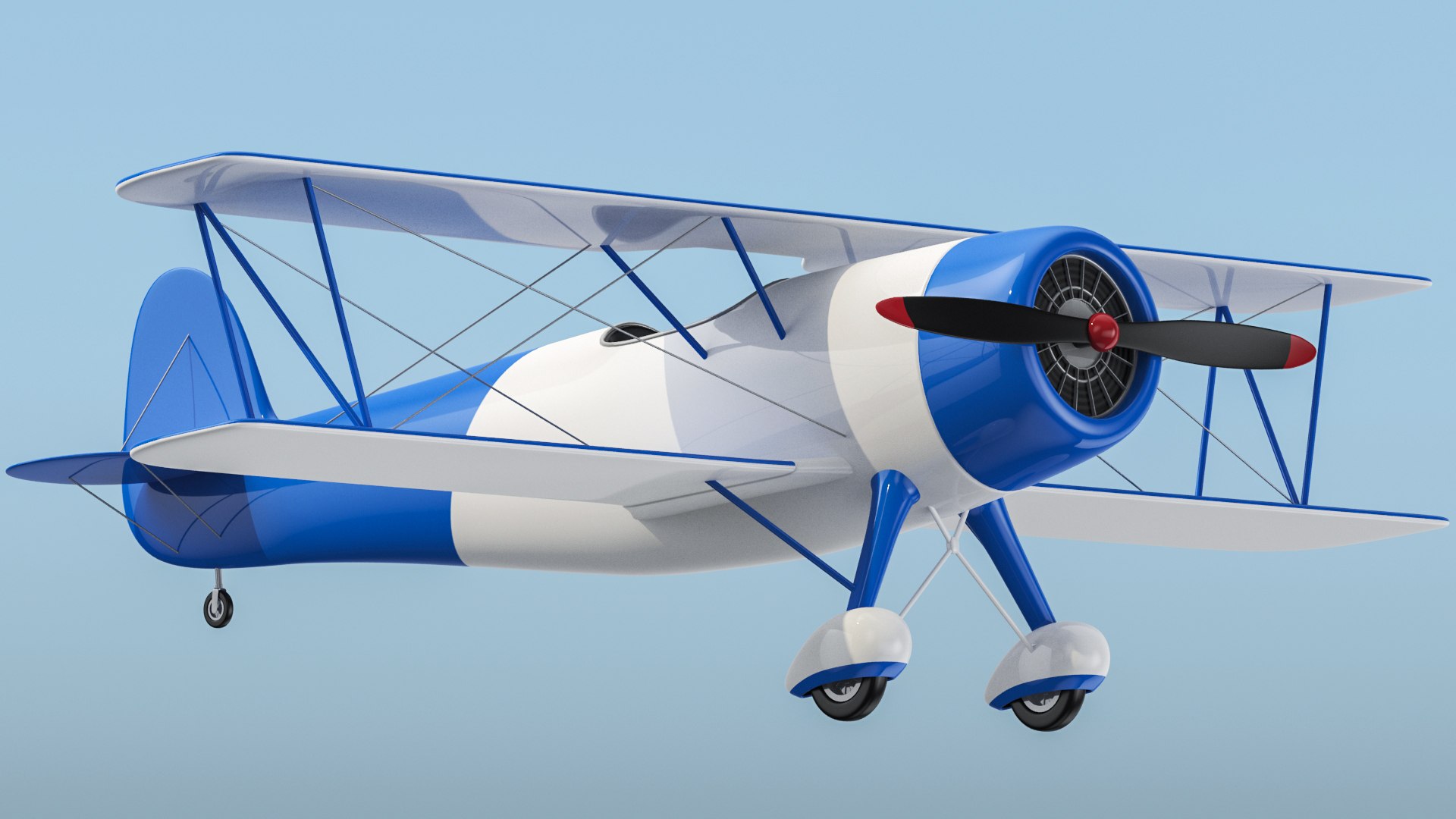 Biplane 03 Model - TurboSquid 1828017