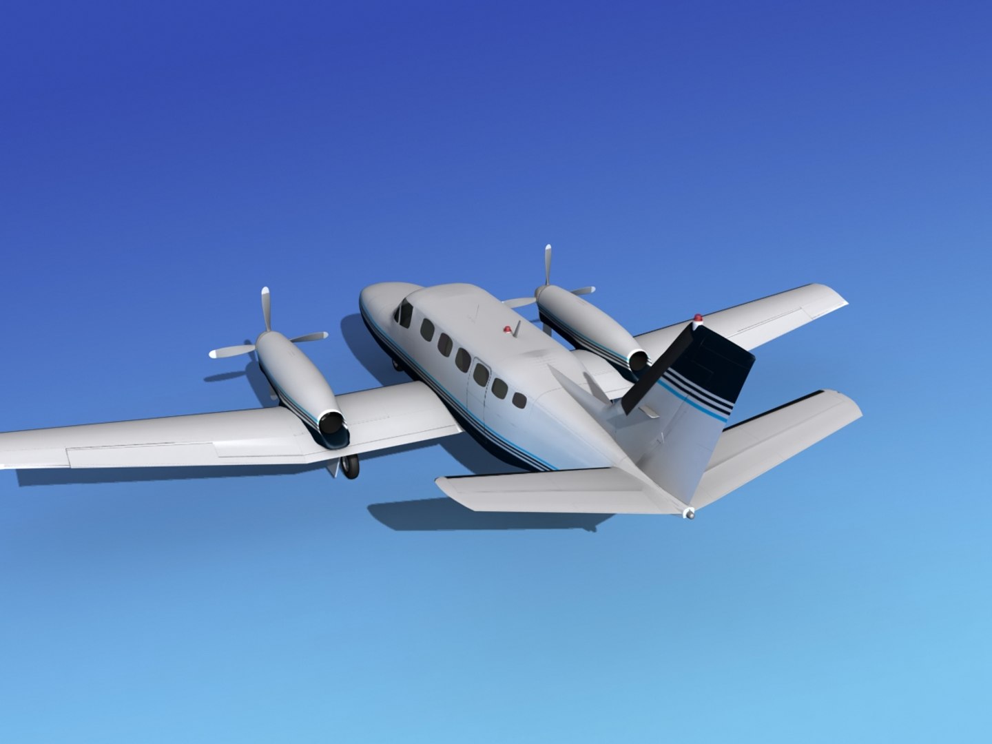 Built Cessna 441 Conquest 3d Model