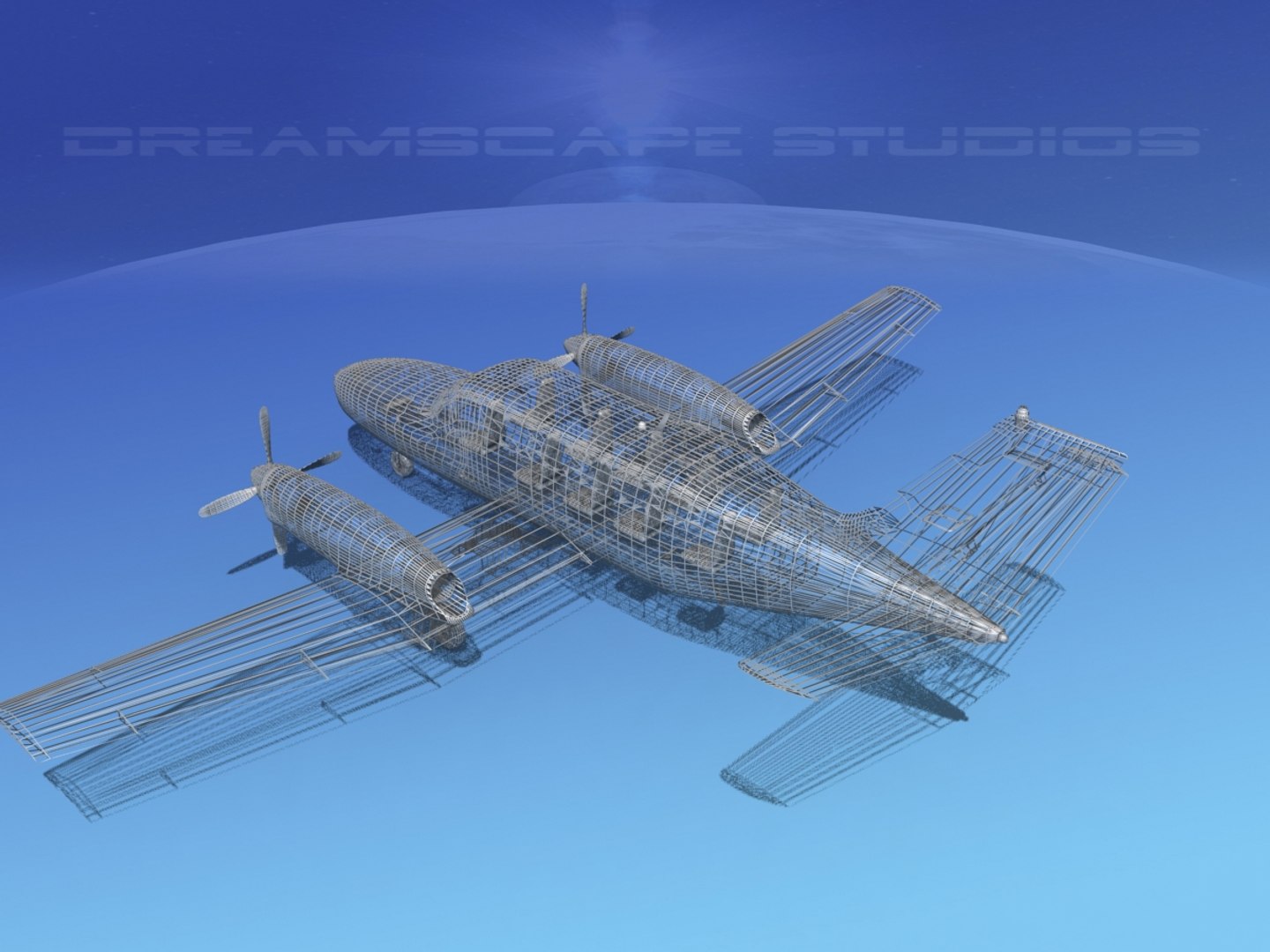 Built Cessna 441 Conquest 3d Model