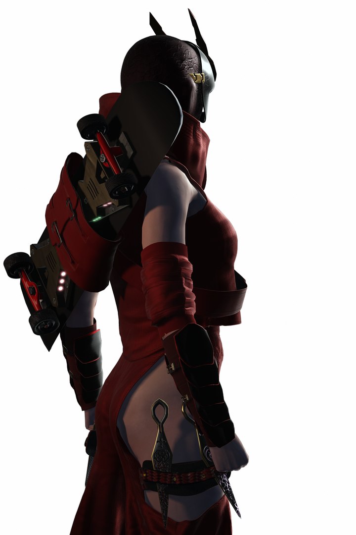 3D Kuro Oni Stylized SciFi Ninja Assassin GameReady Character Model - TurboSquid 2398366