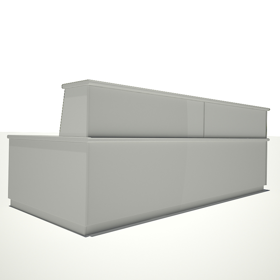 airport reception desk 3d x