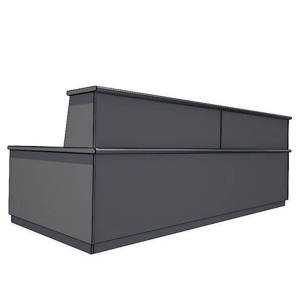 airport reception desk 3d x