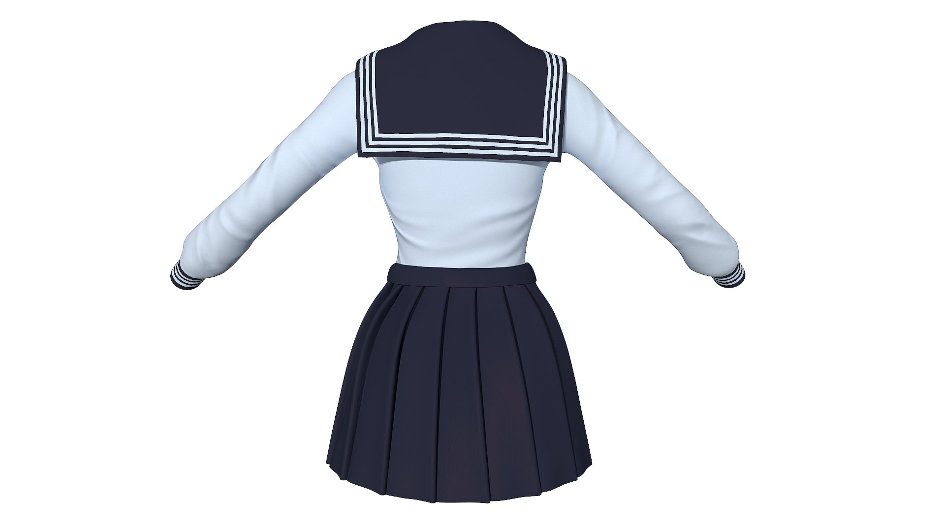 School Uniform 3D Model - TurboSquid 1795898